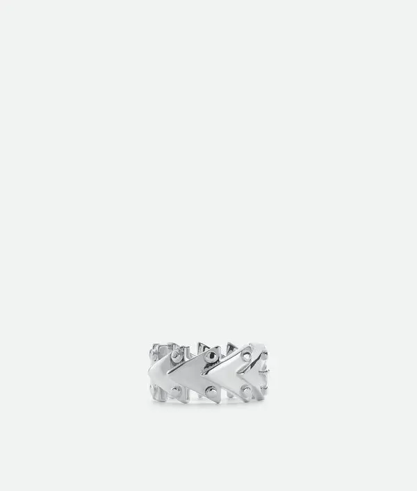 Bottega Veneta Rivet Sterling Ring