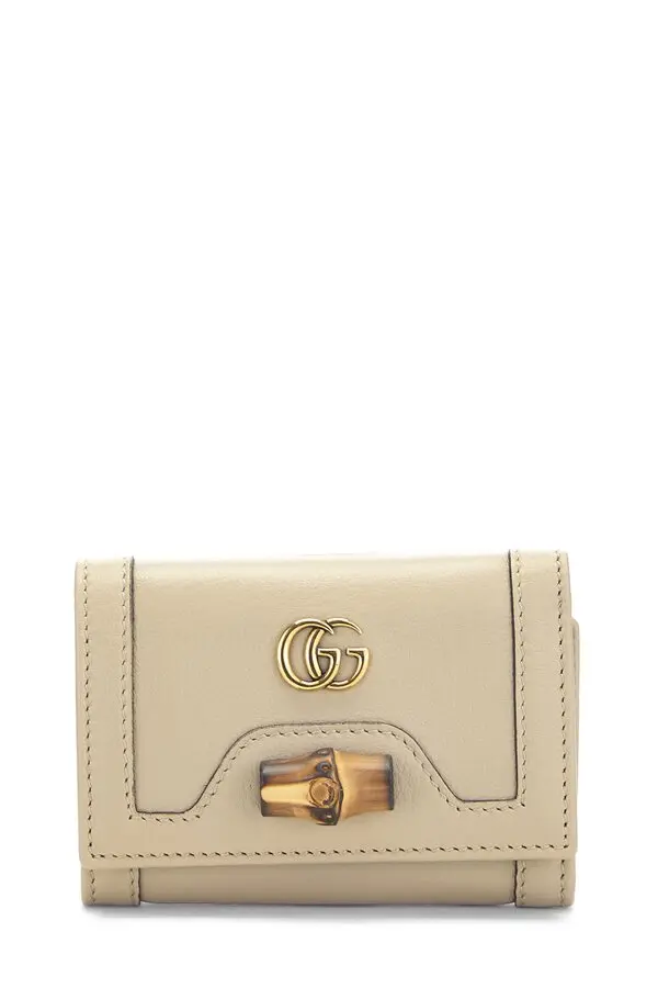Gucci Bamboo Compact Wallet - White