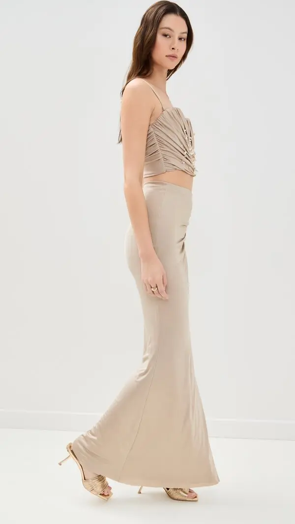 PatBO Dune Jersey Long Skirt