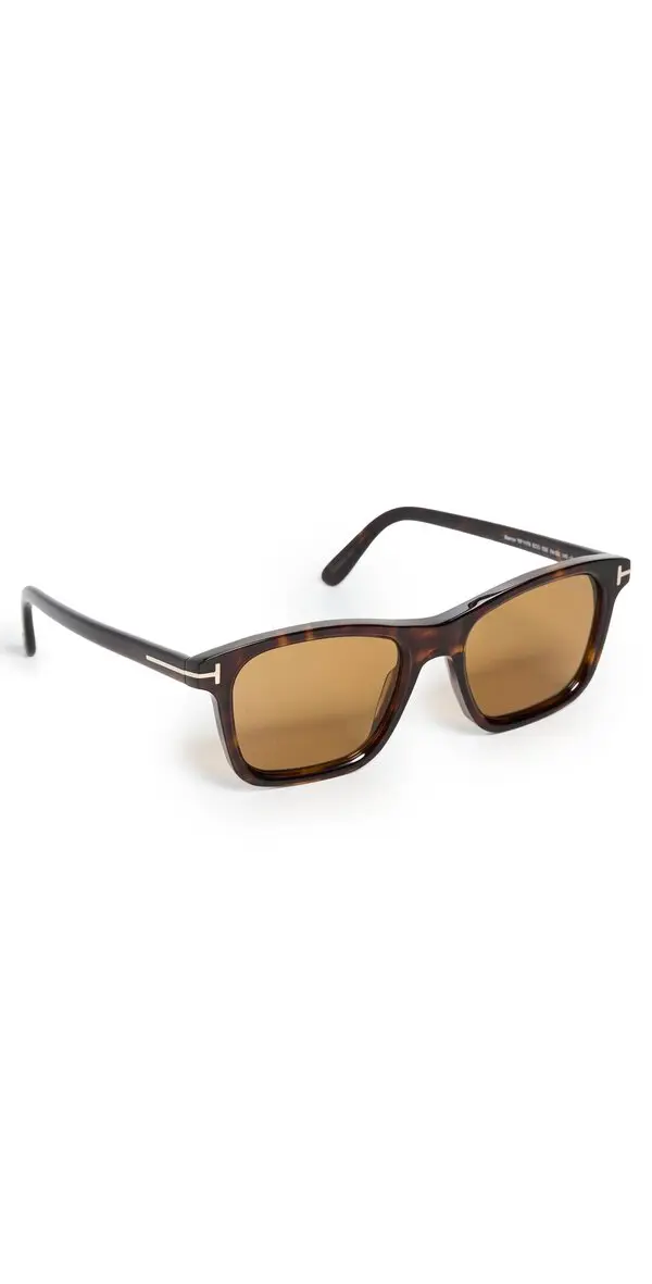 TOM FORD Barron Square Sunglasses - Dark Havana/brown