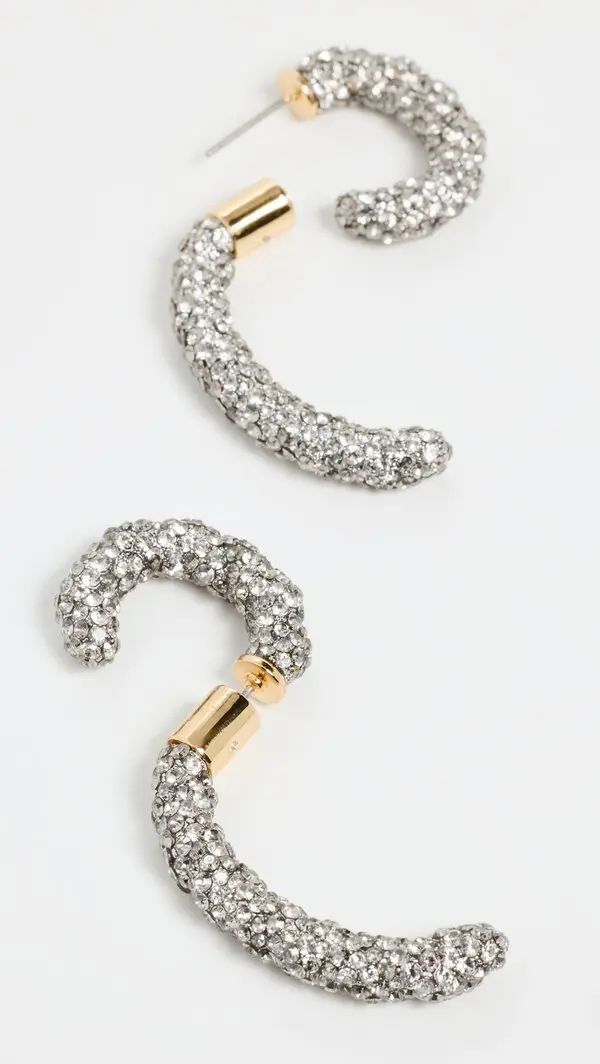 Demarson Luna Braided Pave Earrings