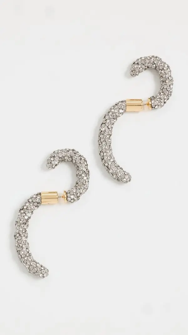 Demarson Luna Braided Pave Earrings