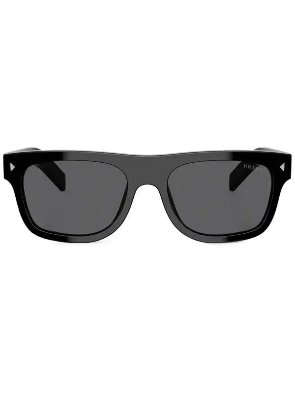 Prada Logo-plaque Sunglasses - Black