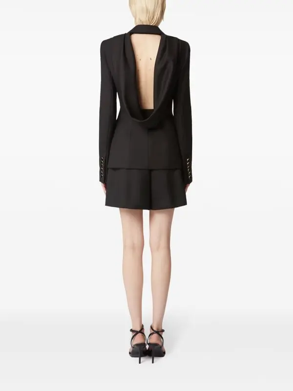 Nina Ricci Draped-back Blazer - Black