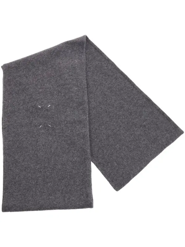 MAISON MARGIELA Signature Logo Scarf - Grey