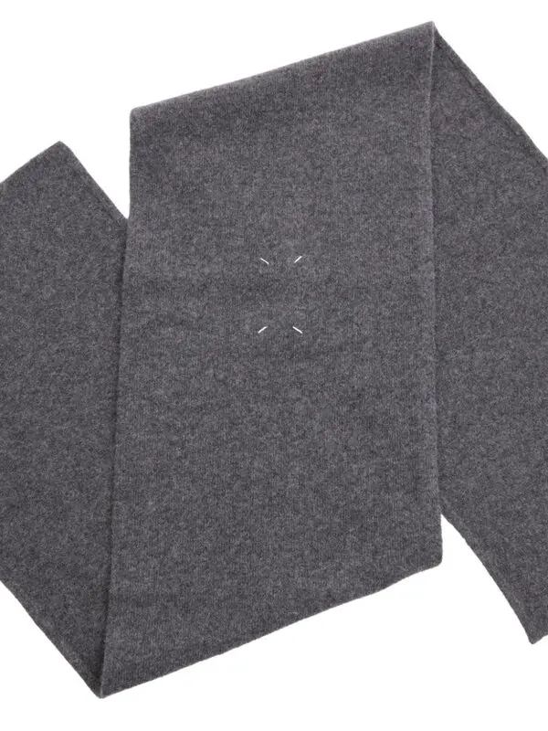 MAISON MARGIELA Signature Logo Scarf - Grey