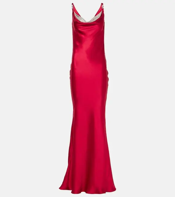 Versace Medusa '95 Long Dress Red 30% Off Editorialist