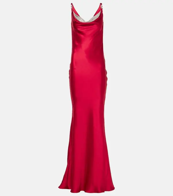 Versace Satin Gown - Red