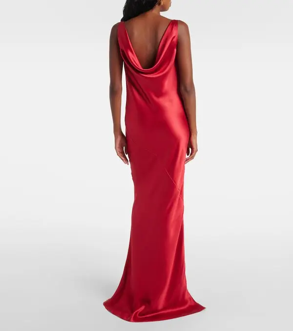 Versace Satin Gown - Red