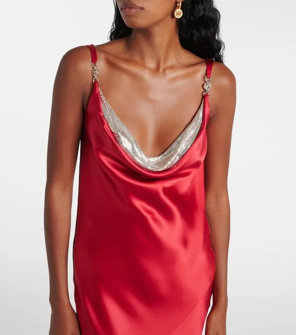 Versace Satin Gown - Red