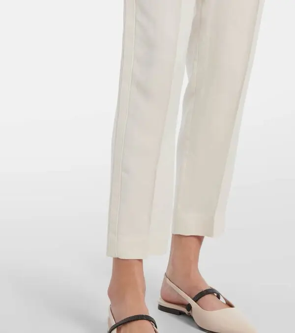 Brunello Cucinelli Twill Tapered Pants