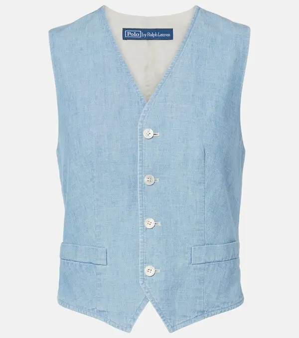 Polo Ralph Lauren Pauline Cotton Vest - Blue