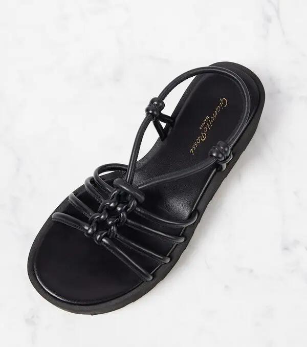 GIANVITO ROSSI Hebe Platform Sandals - Black