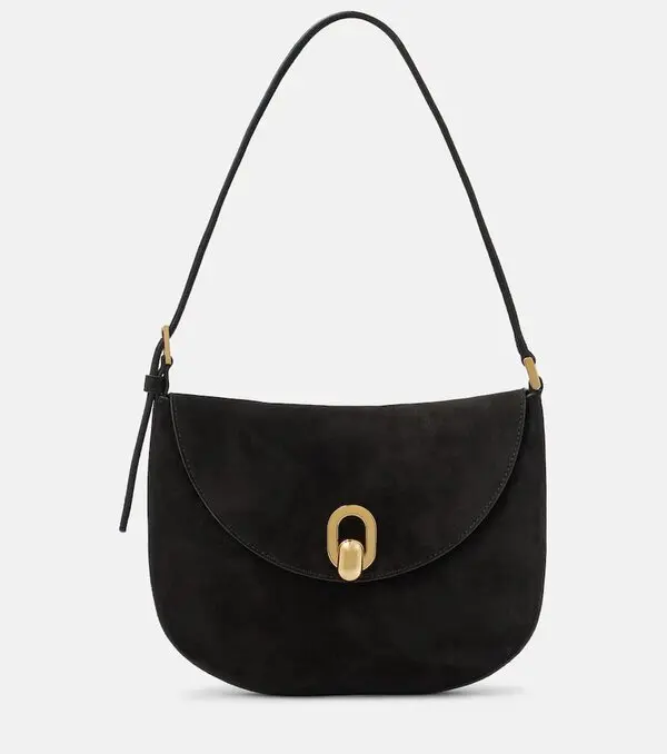 Savette Tondo Small Suede Shoulder Bag