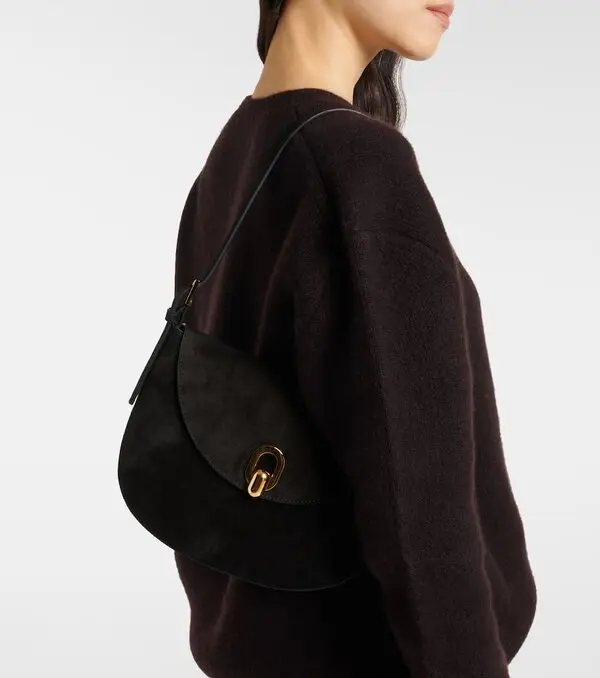 Savette Tondo Small Suede Shoulder Bag