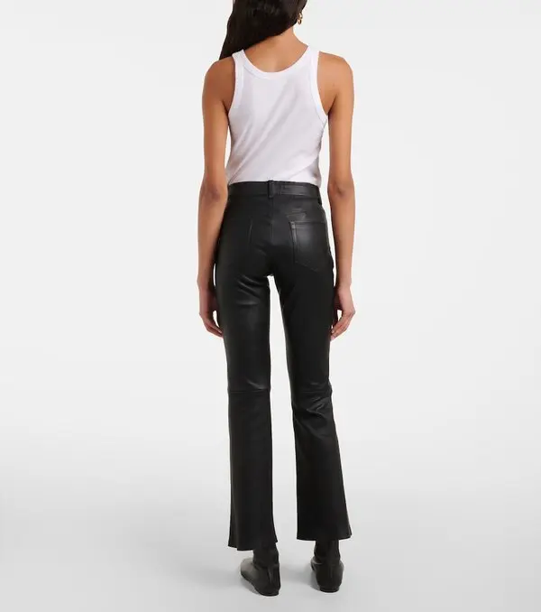 Stouls Dean Leather Pants - Black