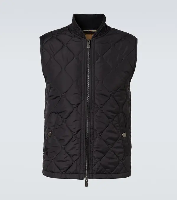 Burberry Quilted Vest - Black
