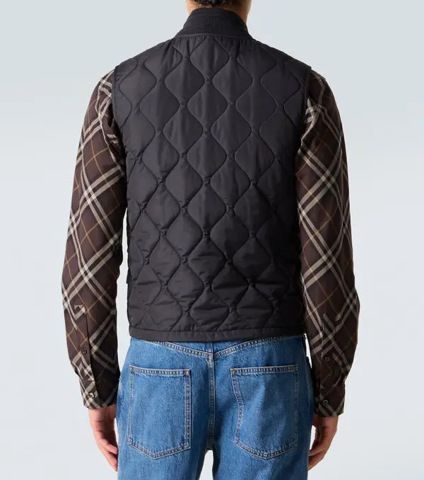 Burberry Quilted Vest - Black
