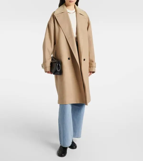RÓHE Garden Suede-trimmed Coat