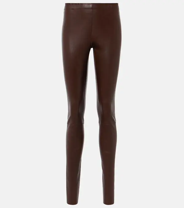 Stouls Carolyn Leather Pants - Brown