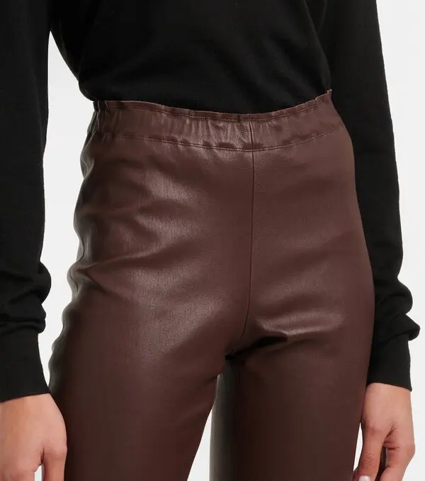 Stouls Carolyn Leather Pants - Brown