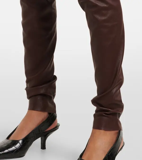Stouls Carolyn Leather Pants - Brown