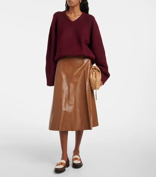 TOD'S Colorblocked Leather Penny Loafers