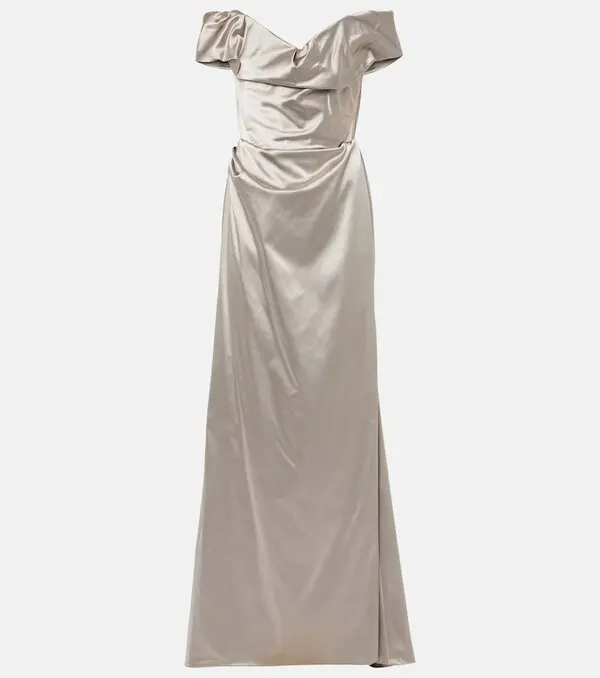VIVIENNE WESTWOOD Nova Cora Draped Gown - Silver