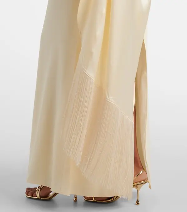 TALLER MARMO Berenson Crêpe Cady Gown - White