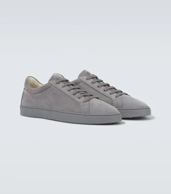 TOD'S Suede Lace-up Sneakers - Grey