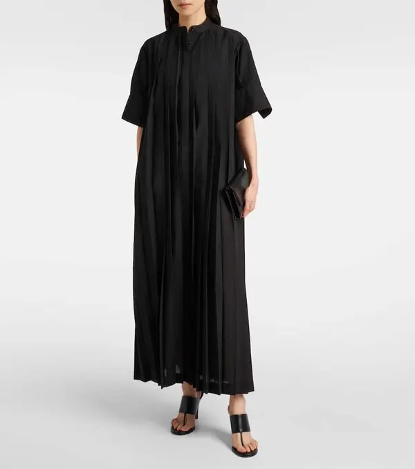 RÓHE Harmonica Plissé Maxi Dress