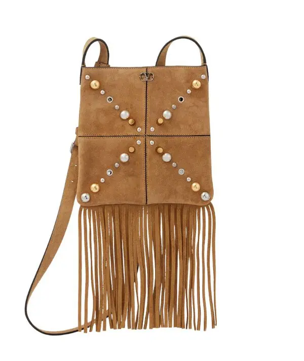 Valentino Garavani Nellcôte Small Suede Shoulder Bag