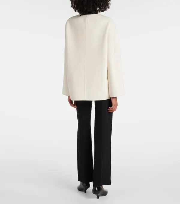 RÓHE Marie Wool Jacket - White