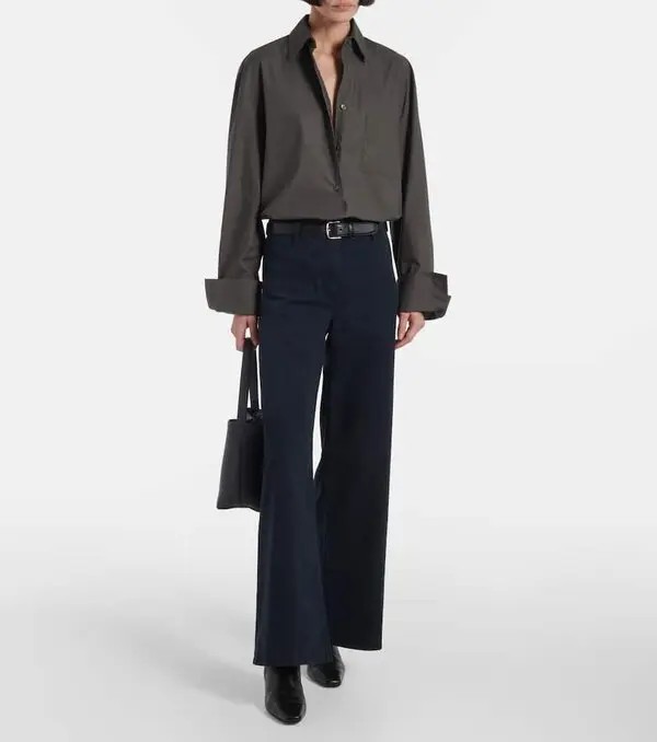 NILI LOTAN Megan Wide-leg Pants - Blue