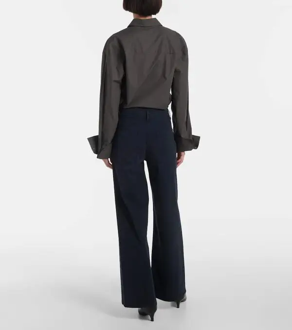 NILI LOTAN Megan Wide-leg Pants - Blue