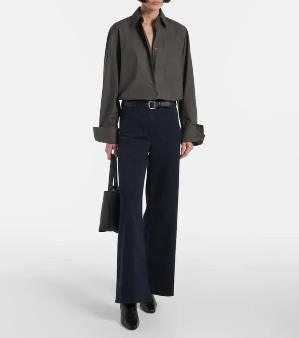 NILI LOTAN Megan Wide-leg Pants - Blue