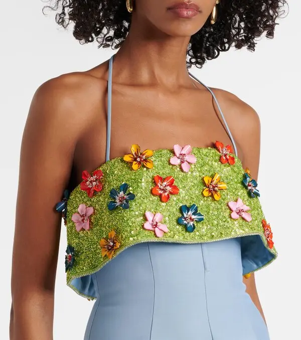 ALEMAIS Yasmine Embellished Minidress