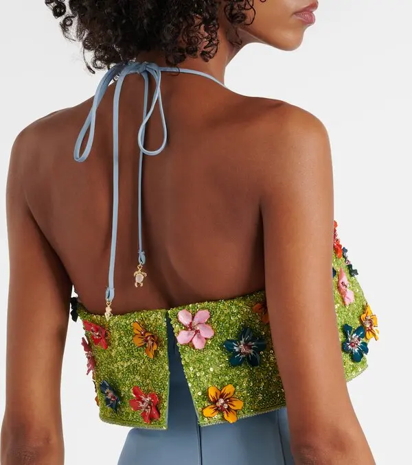 ALEMAIS Yasmine Embellished Minidress