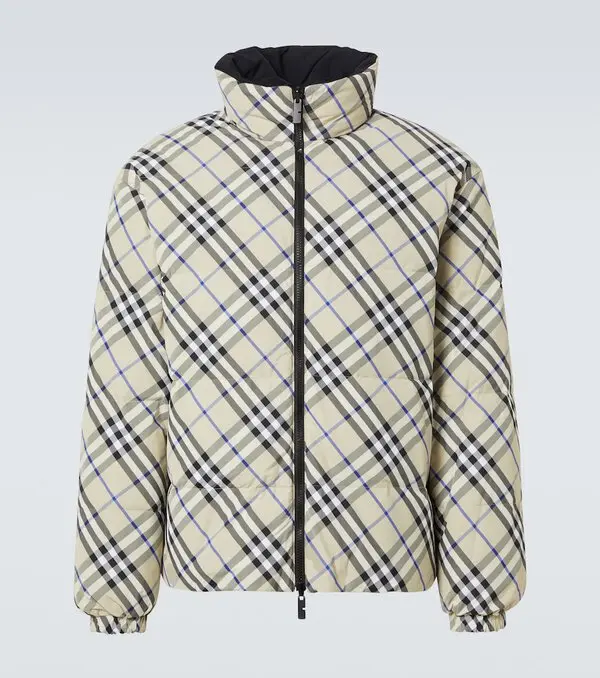 Burberry Check Reversible Down Jacket - Beige