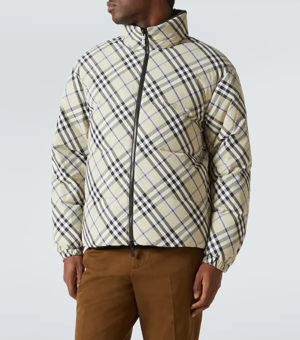 Burberry Check Reversible Down Jacket - Beige