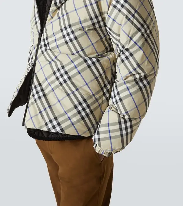 Burberry Check Reversible Down Jacket - Beige