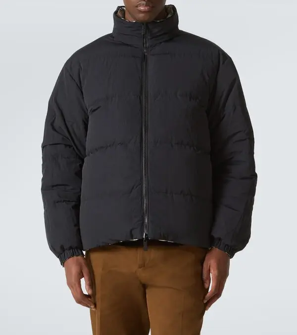 Burberry Check Reversible Down Jacket - Beige