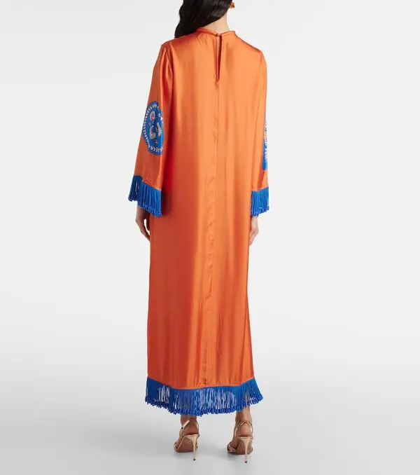 ALEMAIS Luis Silk Midi Dress