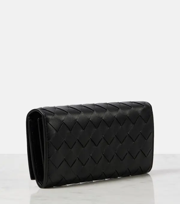 Bottega Veneta Intrecciato Large Leather Wallet