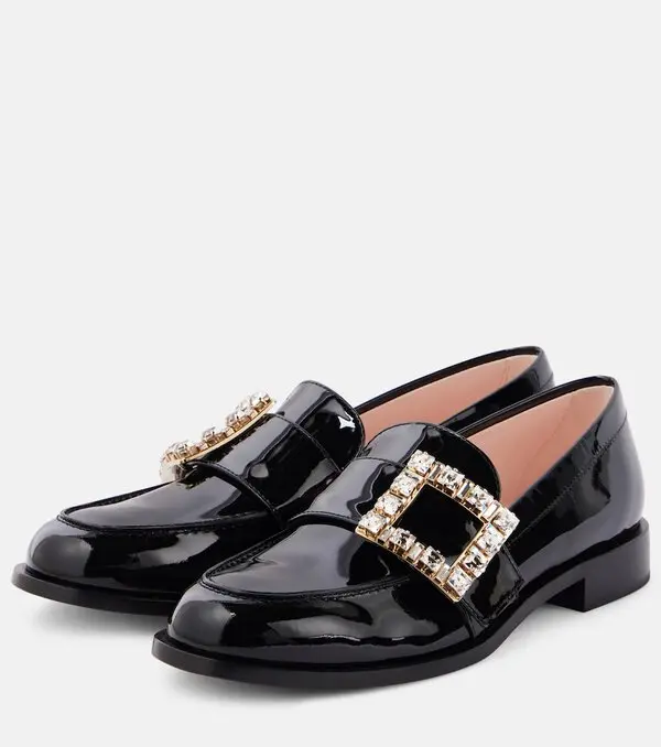 ROGER VIVIER Très Vivier Patent Leather Loafers
