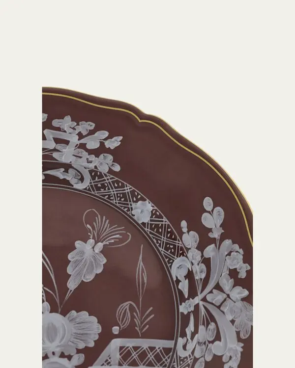 GINORI 1735 Oriente Italiano Castagna Charger Plate