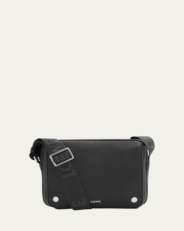 Loewe Xs Pebble Leather Messenger Bag