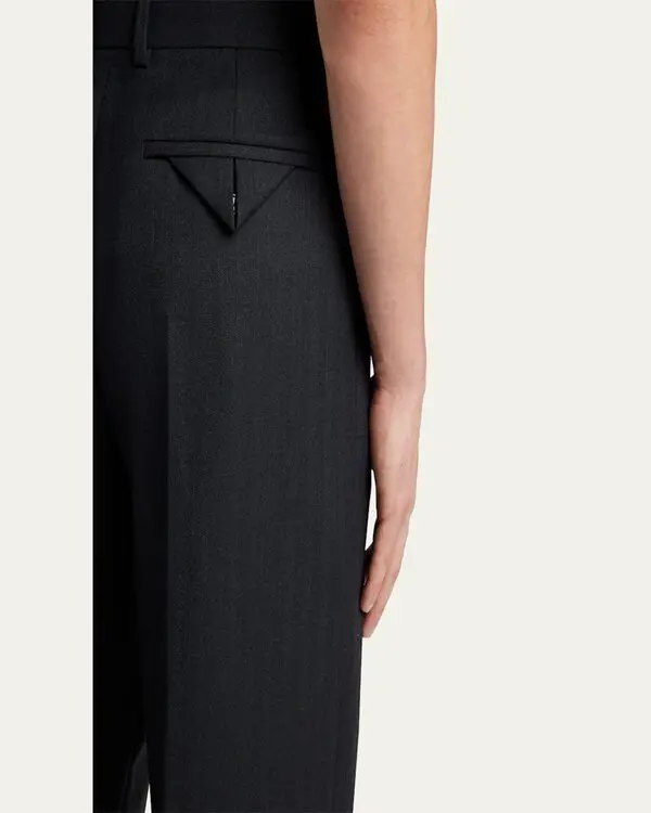 Bottega Veneta Subtle Stripe Pleated Pants