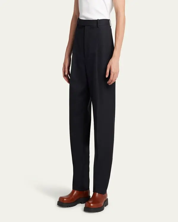 Bottega Veneta Subtle Stripe Pleated Pants