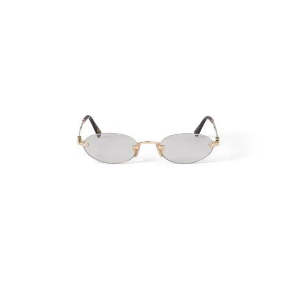Miu Miu Oval Sunglasses - Blue-ray Transparent Lenses